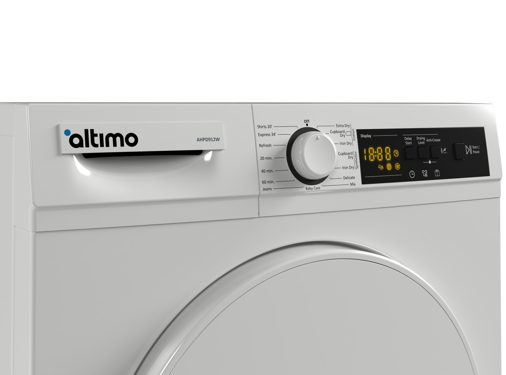 Altimo AHPD912W 9kg White Heat Pump Dryer | Altimo